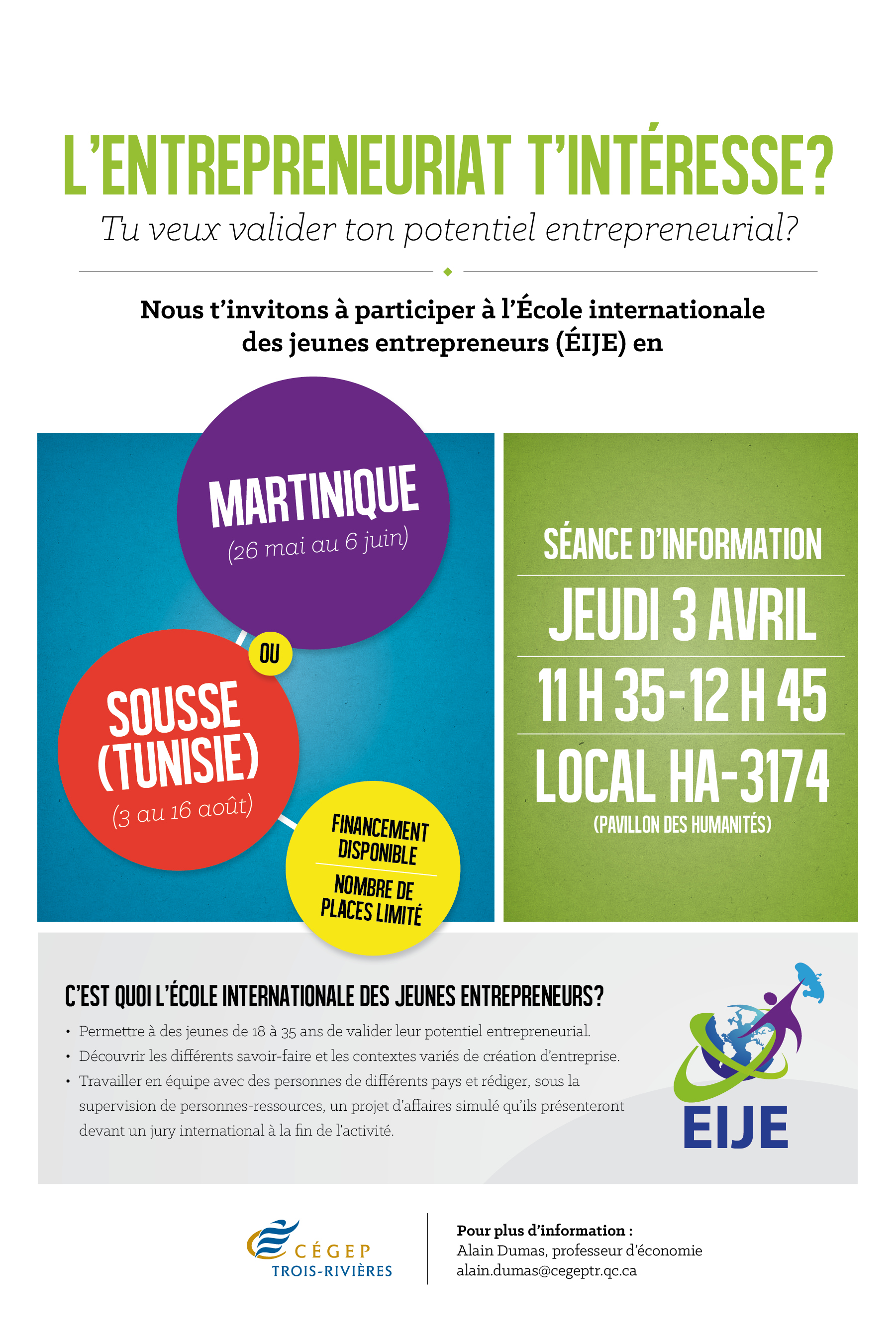 Une initiation à l’entrepreneuriat international - Cégep de Trois-Rivières