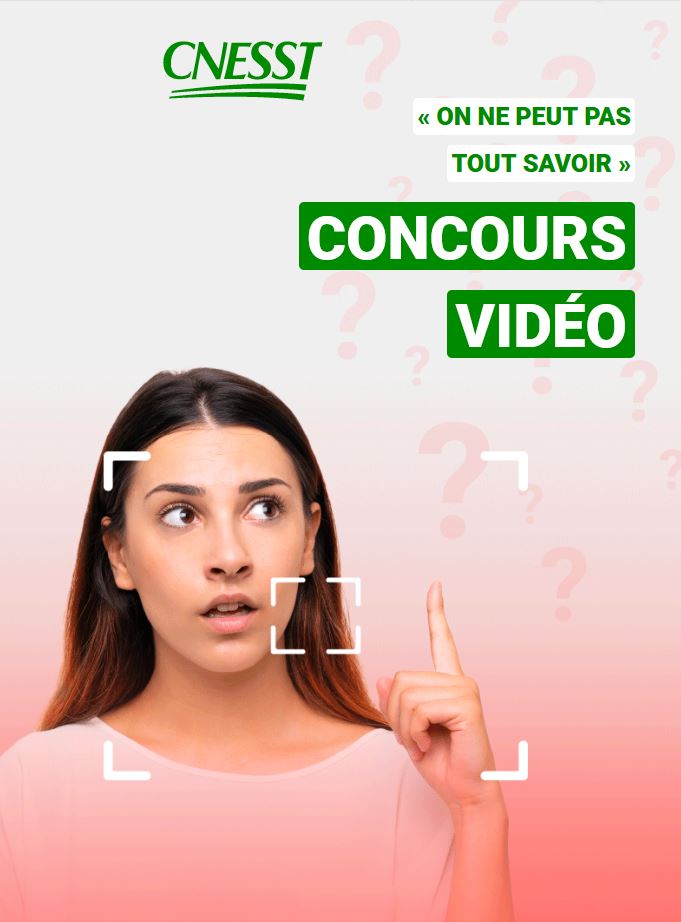 Concours vidéo de la CNESST– 5 000 $ en prix - Cégep de Trois-Rivières